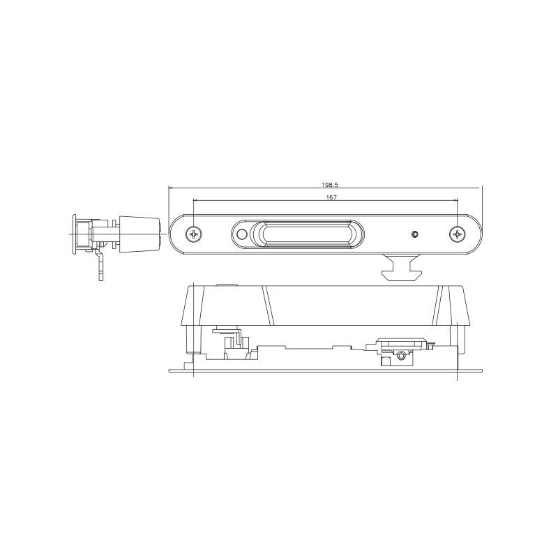 Aluminum Alloy Sliding Door And Window Sliding Lock from China ...
