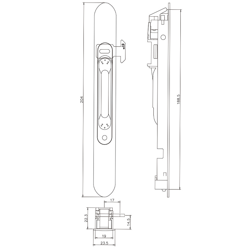 Sliding Window Aluminum Alloy Latch Lock Accessories from China ...
